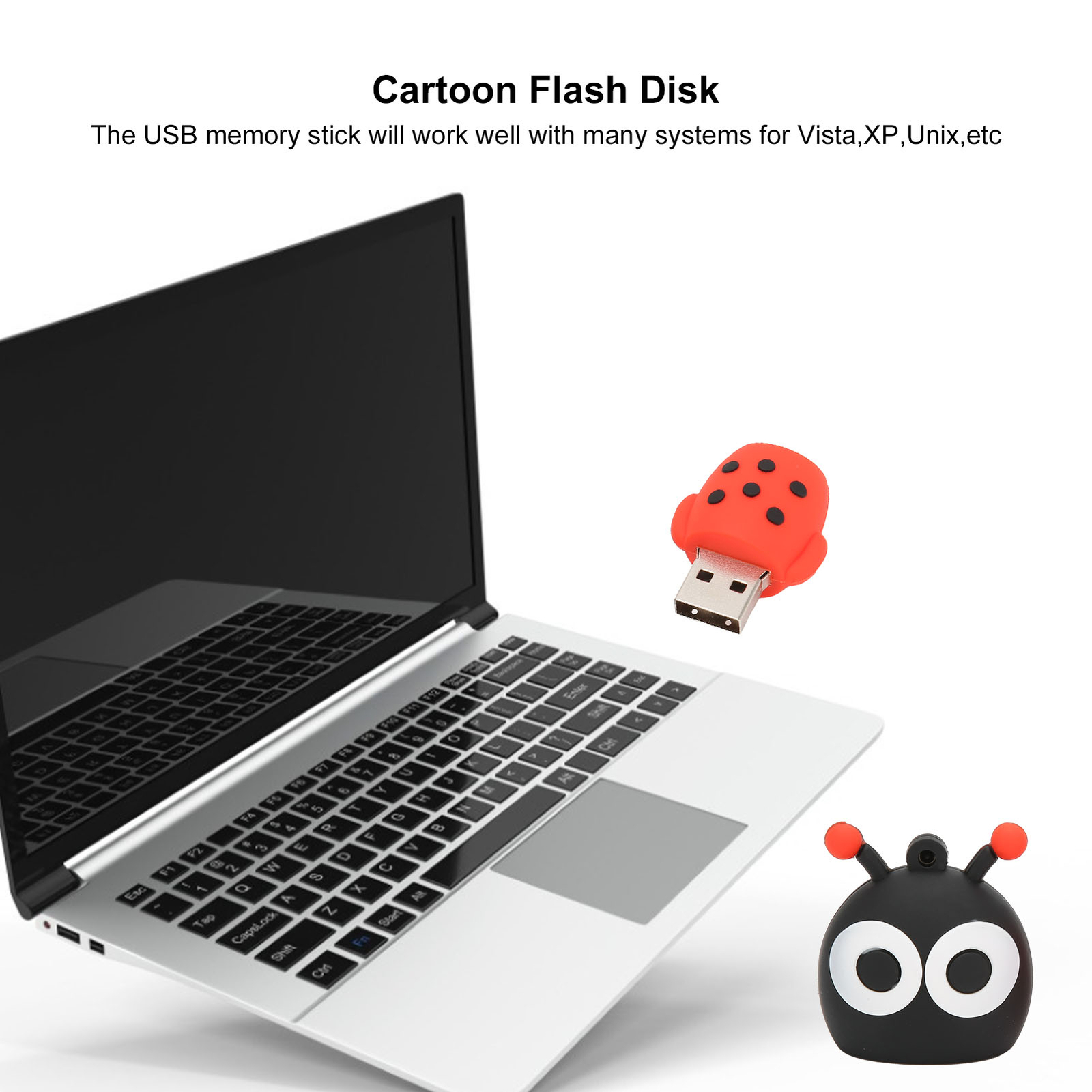 Cartoon Flash Disk Cartoon Ladybug Compatible Optional Stock USB Flash ...