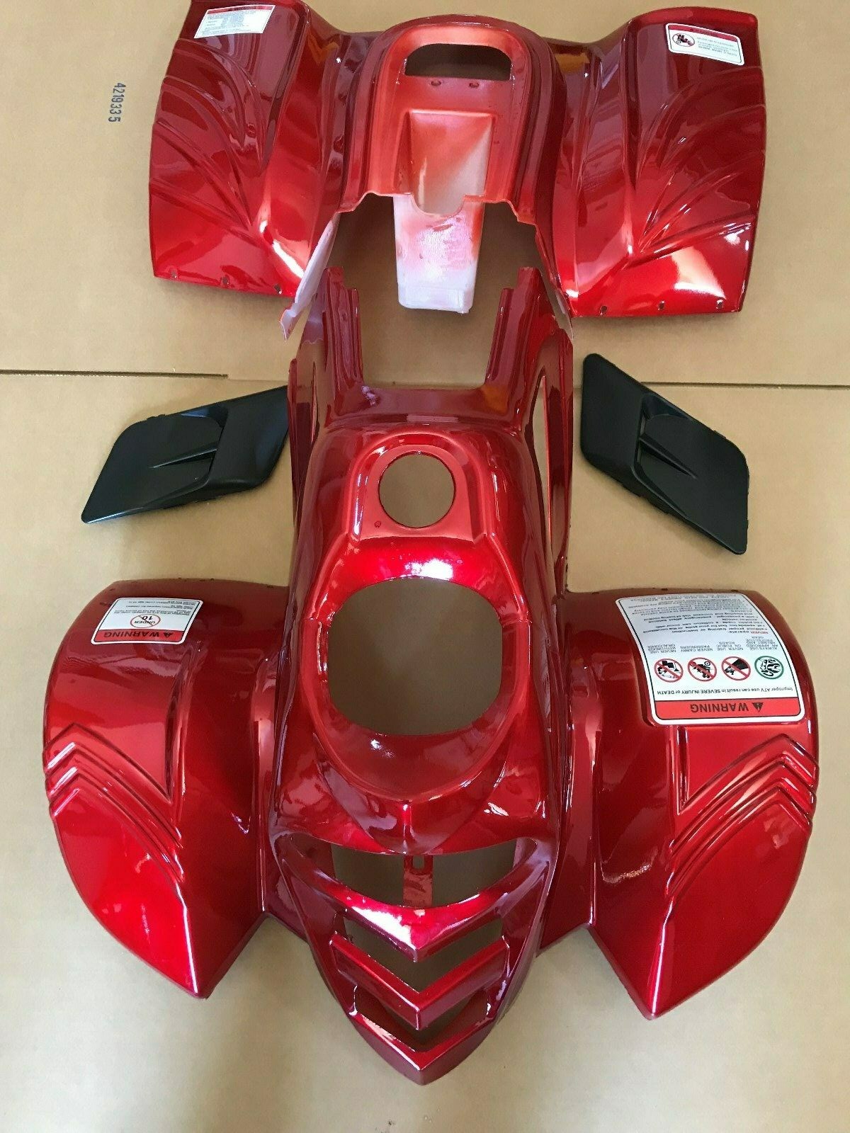 ATV Body Plastic Fender & vents for Taotao ATA-110B 110cc Pather Red or ...