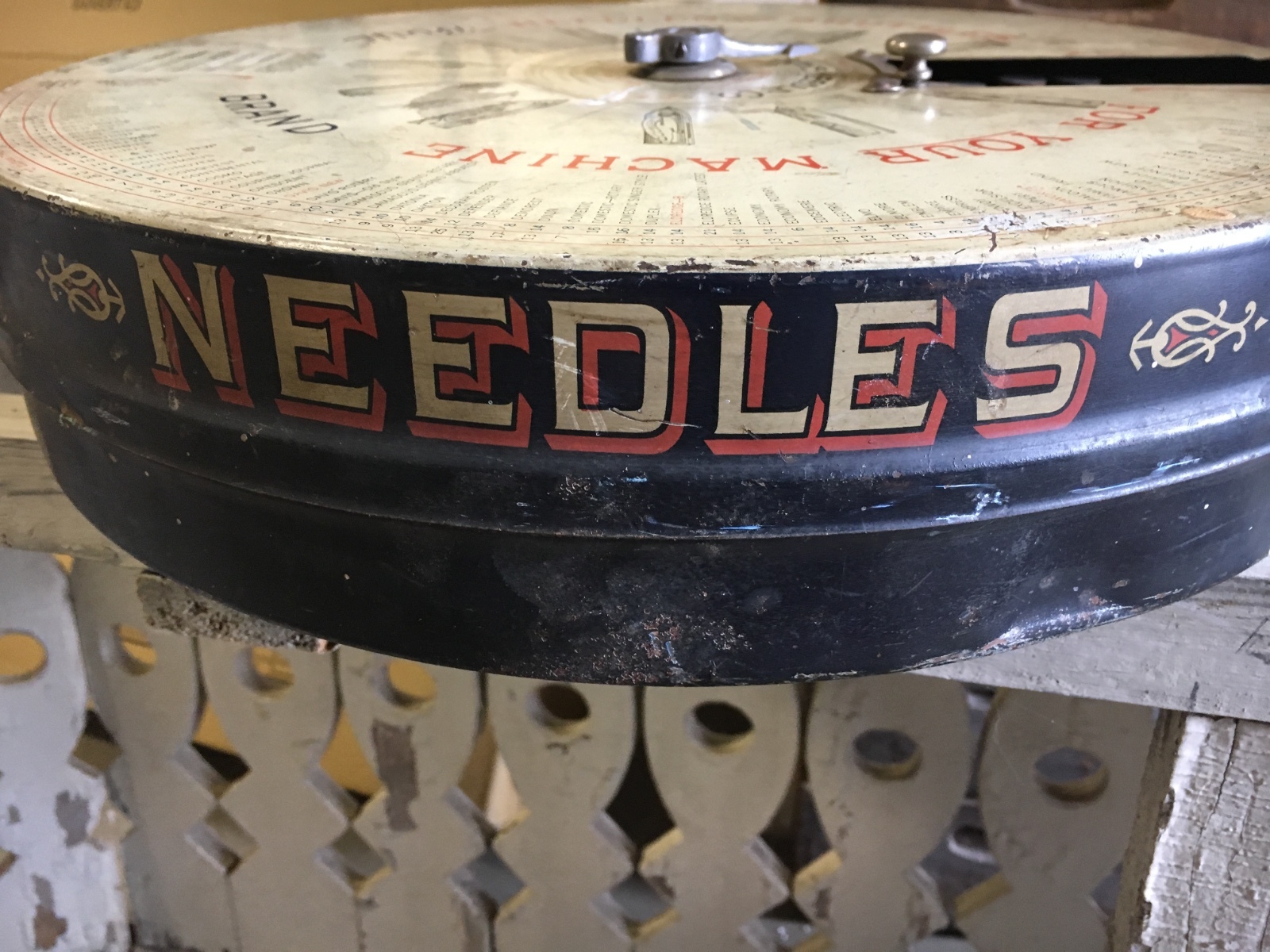 Antique c1908 The Boye Needle Co. Chicago spinning display store ...