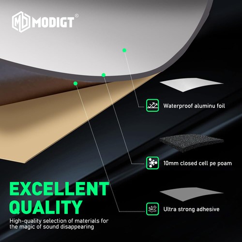 15.8"x7.9"*20 Sound Deadener Car Insulation Heat Shield Firewall Hood ...