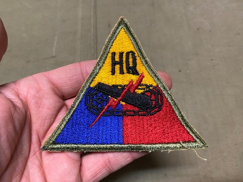 ORIGINAL WWII US ARMY HEAD QUARTERS TANK BATTALION JACKET SLEEVE ...