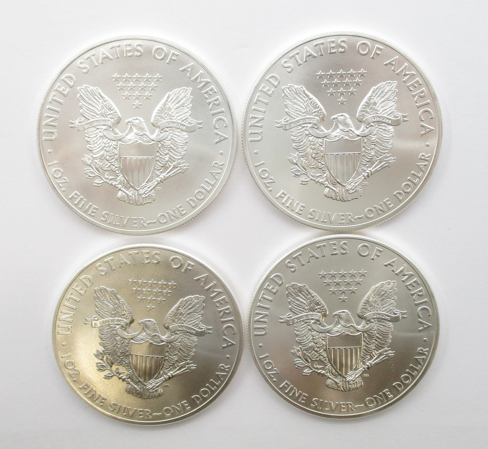Lot of 4 - 2013 U.S. Silver Eagles 4oz Fine Silver No Reserve | eBay
