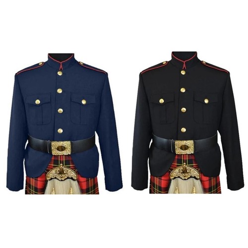Class A Honor Guard Kilt Jacket (Black & Blue /Red) | eBay