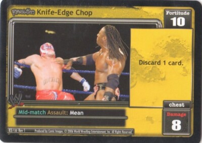WWE: Knife-Edge Chop [Played] card type Mid-match REVOLUTION Raw Deal ...