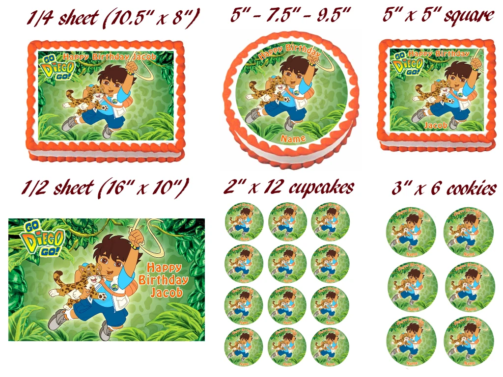 Go Diego Go Cake Topper