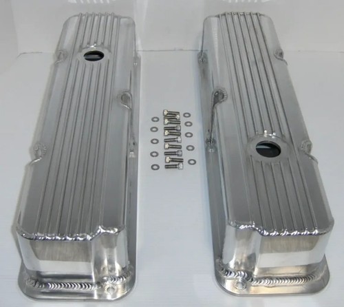 Ford FE Finned Fabricated Aluminum Tall Valve Covers 332 352 390 427 ...