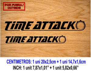 TIME ATTACK VINILO PEGATINA VINYL STICKER DECAL AUFKLEBER AUTOCOLLANT ...