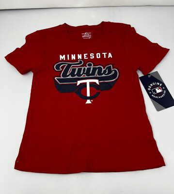 MINNESOTA TWINS Gen Merch GIRL'S T-Shirt RED 100% Cotton XL 14/16 (610 ...