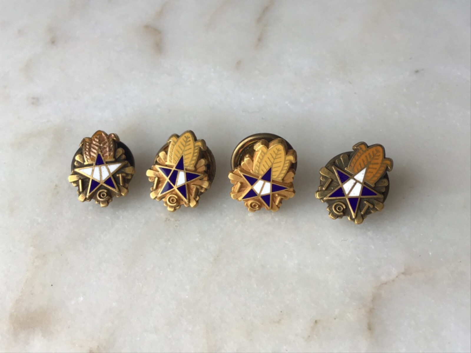 Vintage Imperial Tobacco Years of Service Award Pins Birks Gold Filled ...