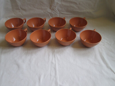 Vintage Set of 8 AZTEC Cups Melamine Melmac Mugs With Handle ~ MCM ...