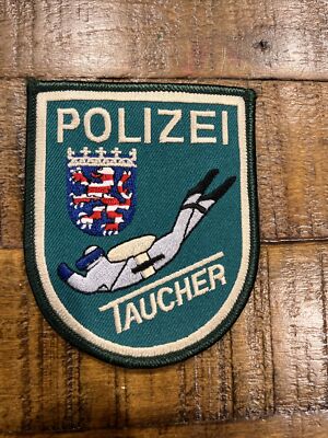 GERMAN POLICE PATCH POLIZEI TAUCHER SCUBA GERMANY Original | eBay