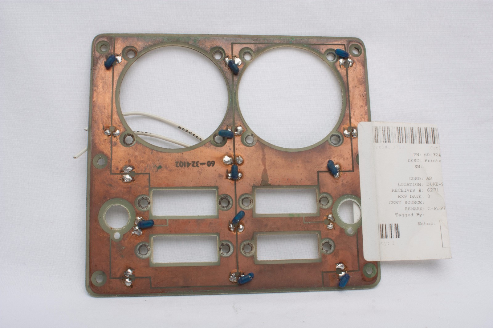 Beech Duke Printed Circuit Board Panel 60-324102 | eBay