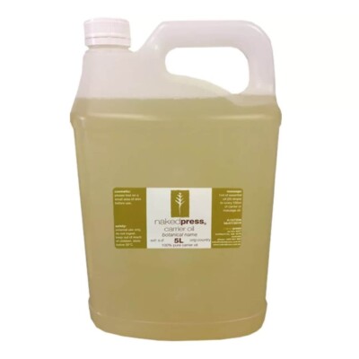 5L - CASTOR OIL (INDIA) - COLD PRESSED (REFINED) - 100% PURE CARRIER ...