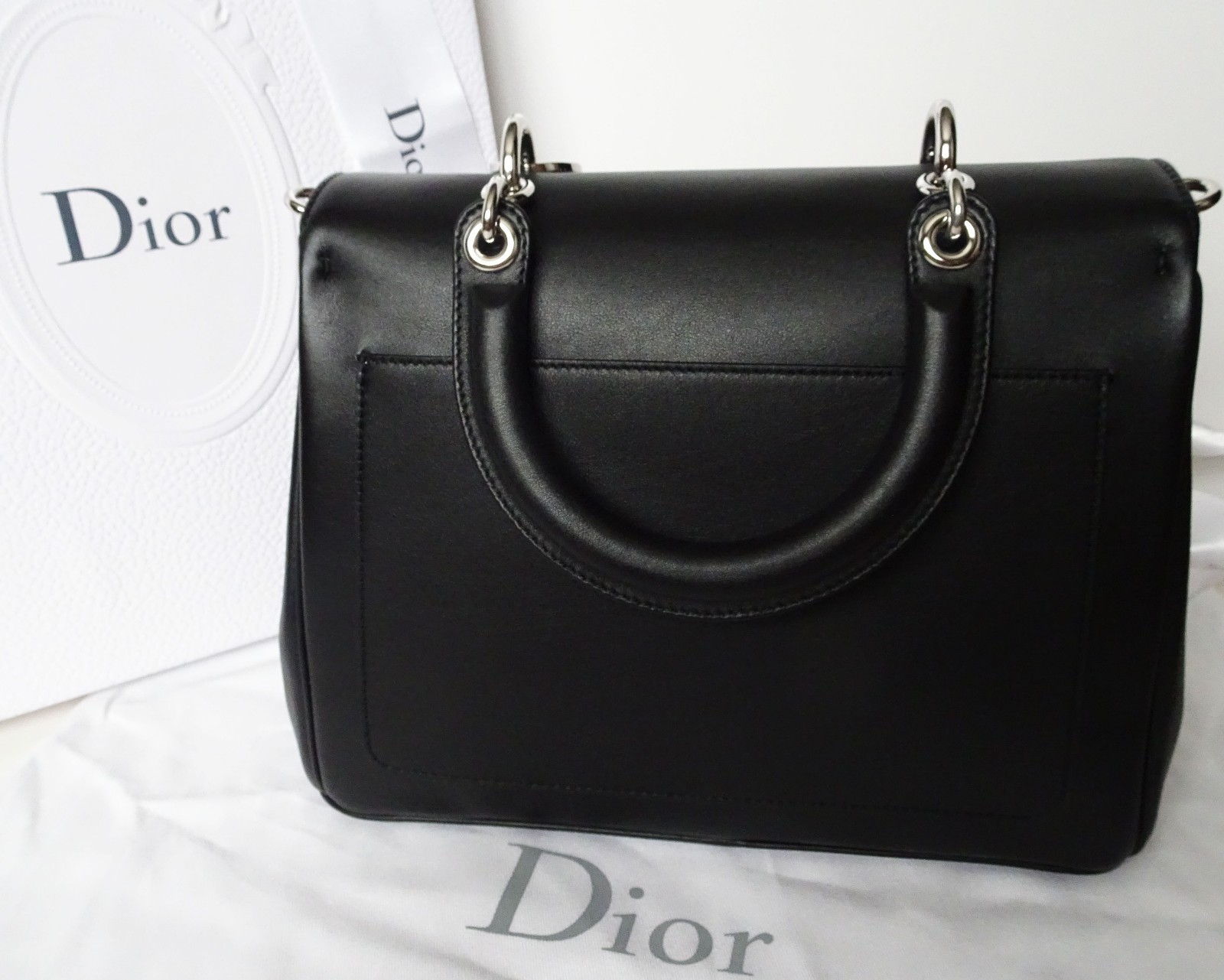 Dior Be Dior Embroidered Leather Top Handle Flap Bag Top Handle Satchel ...