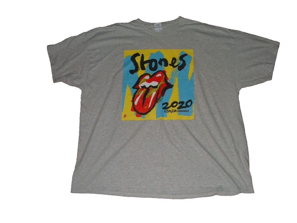 2020 The Rolling Stones Size 4XL No Filter Concert Tour T Shirt 2-Sided ...