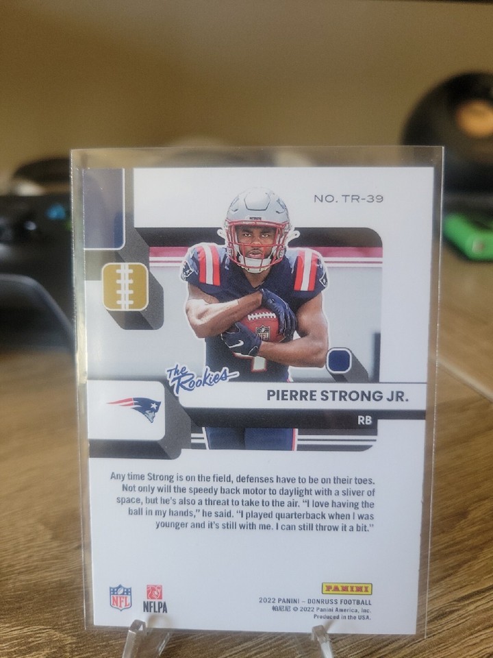 2022 Donruss The Rookies #TR-39 Pierre Strong Jr. - New England ...