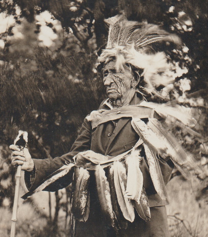 Minnesota RPPC 1913 OJIBWAY INDIAN Chief JOHN SMITH Feathers HEADDRESS ...