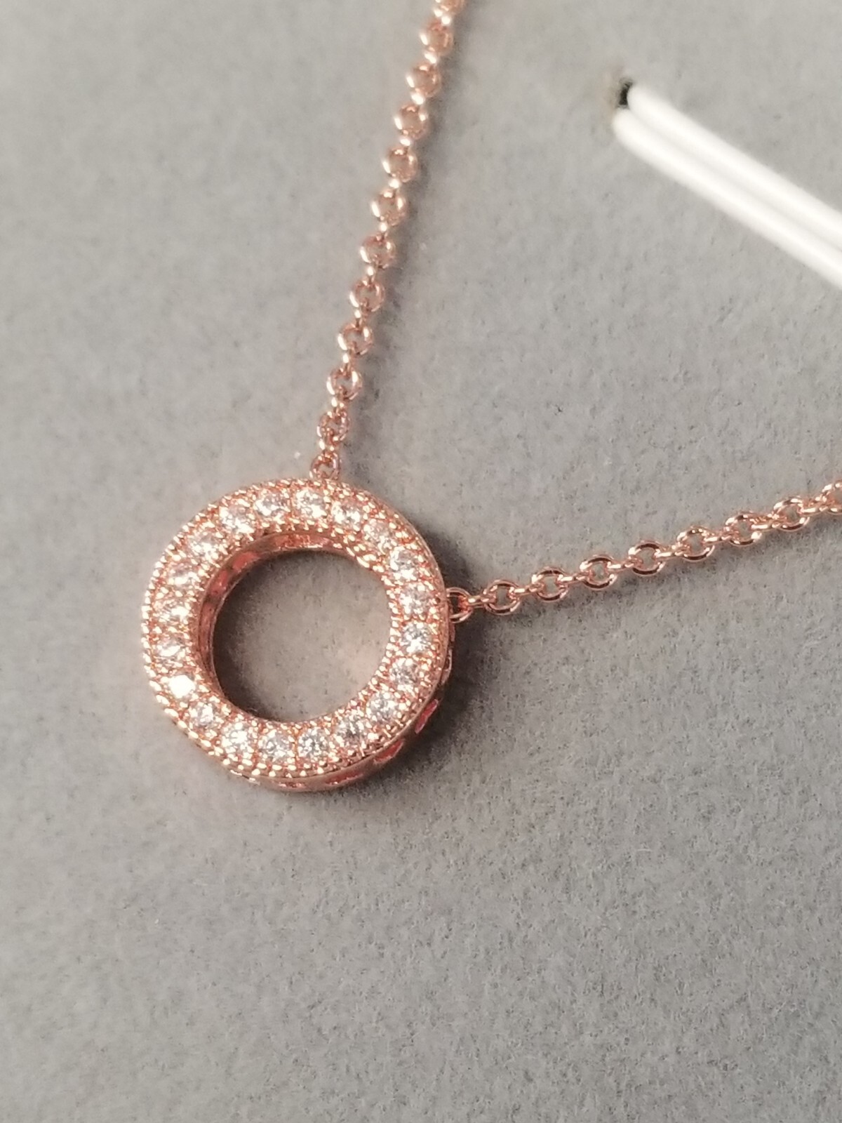 Authentic Pandora Logo Pavé Circle Collier Necklace - Gem