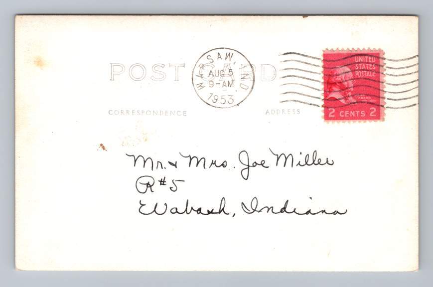"Corporal Thomas E Ross" Center Lake WARSAW Indiana RPPC Row Reunion ...