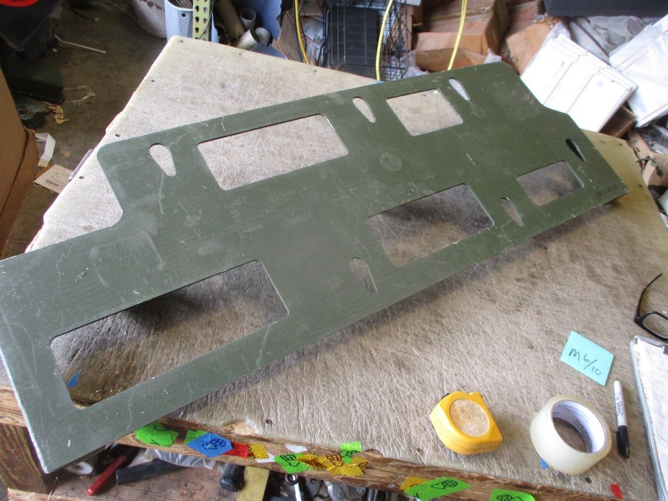 NOS Aluminum Pioneer Tool Rack 48"x17", for Armored Vehicle, Adaptable ...