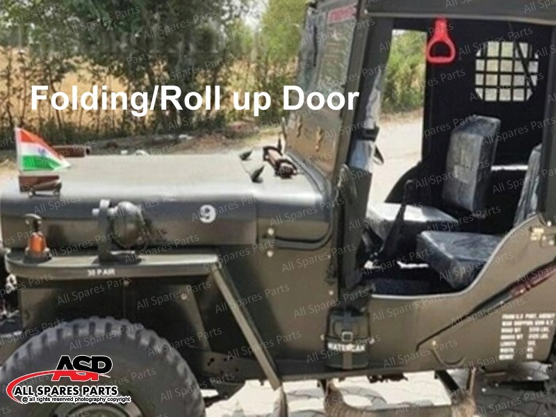 Jeep Willys CJ2A CJ3A CJ3B CJ5 Canvas Soft Top Fits on Civil Bow Frame ...