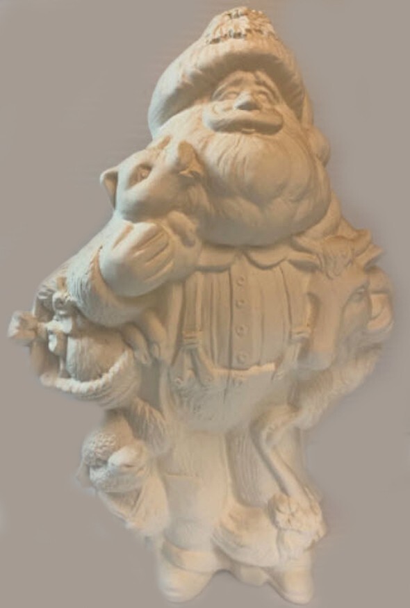 Ceramic Bisque ~~Ready to Paint~~Gare~ Large 14" Tall Farmer Santa | eBay