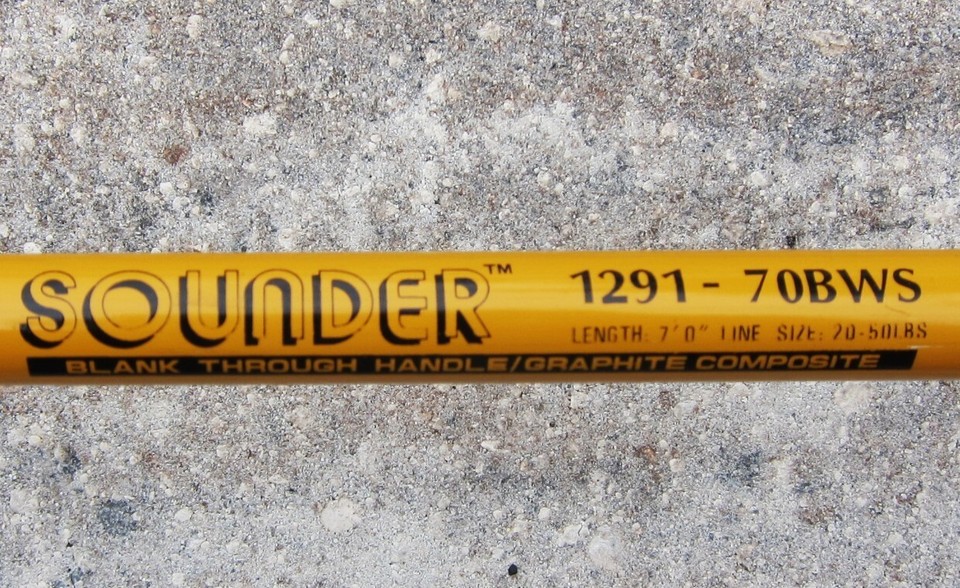 Vintage SILSTAR SOUNDER 1291-70BWS Big Game Spinning Rod: 7'; 20-50lb ...