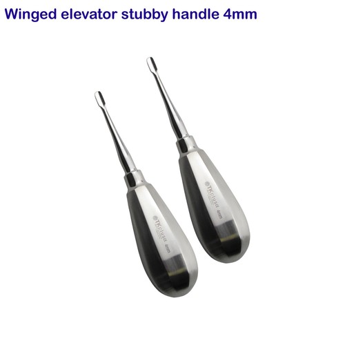Dental Winged Elevator Stubby 4mm Root Extracting Elevators Veterinary ...