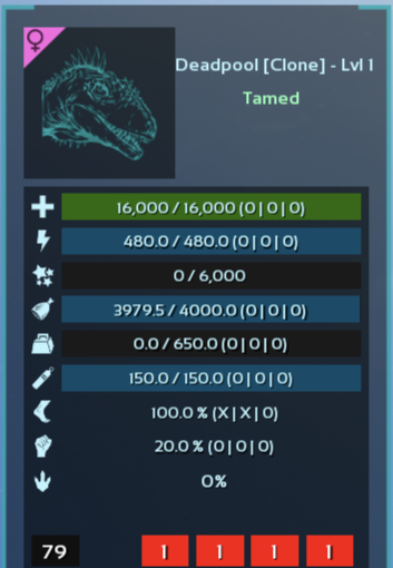 ARK Survival Ascended PvE PC/XBOX/PS5 Carcharodontosaurus Deadpool ...