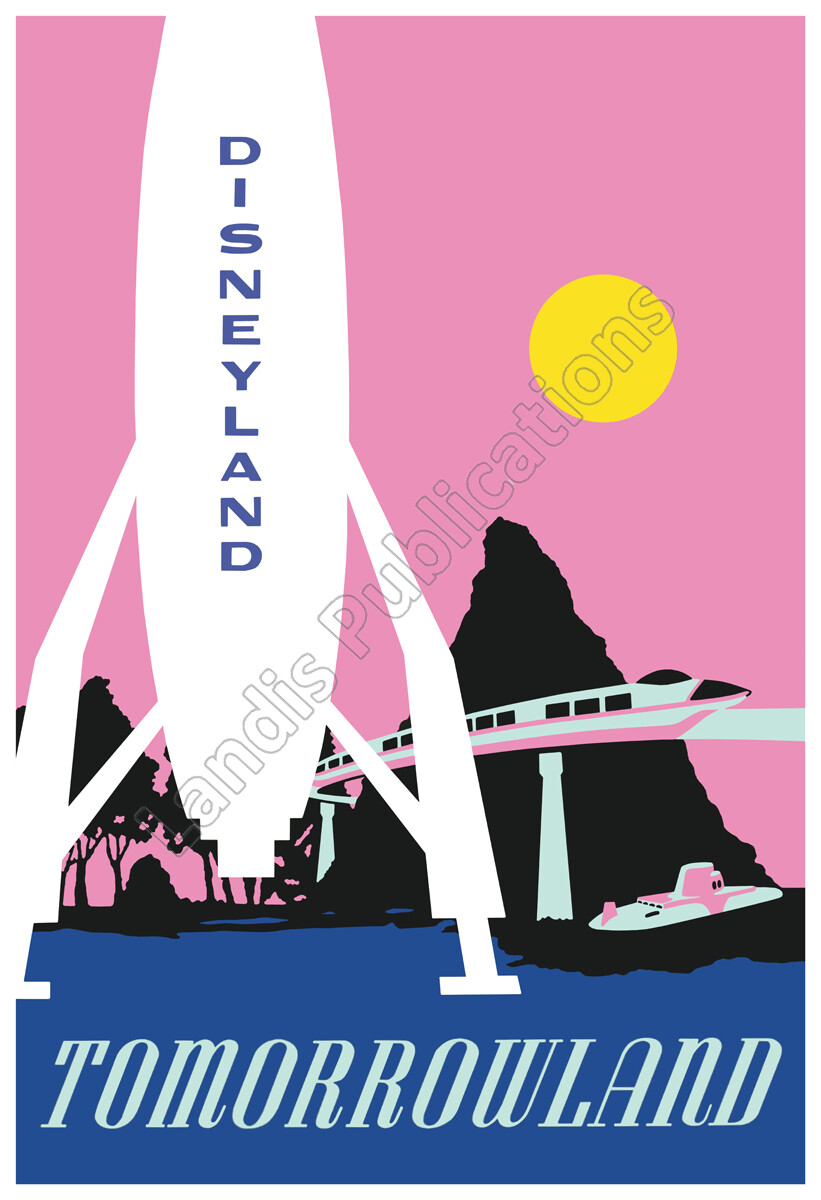 Disneyland Vintage 1966 Tomorrowland Poster | eBay