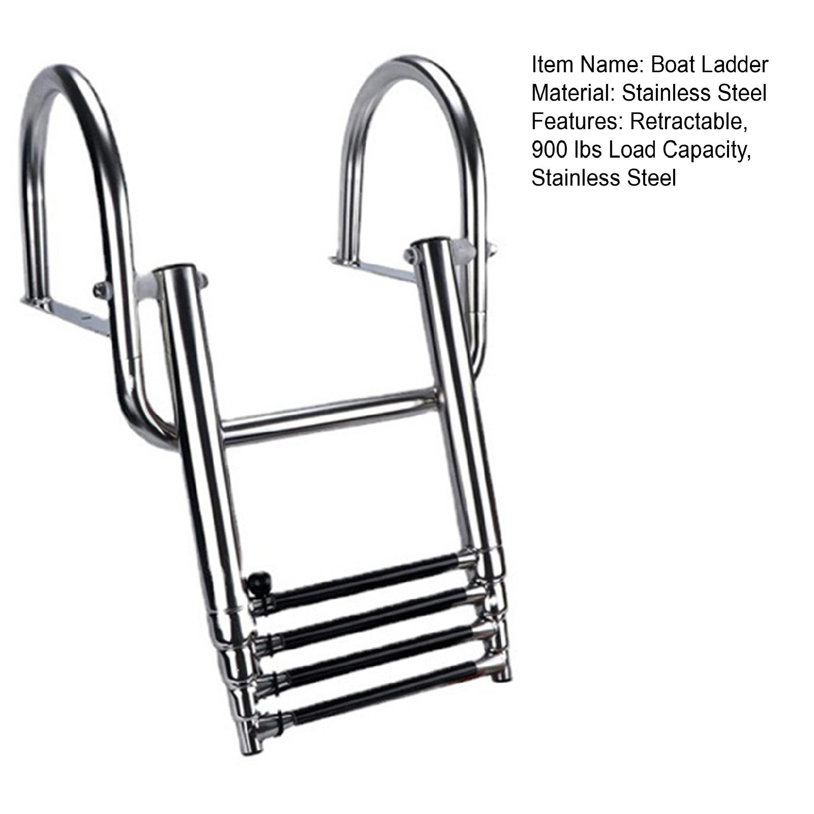 Boat Swim Ladder Telescoping Boat Ladder, Folding Dock Ladder, 900 lbs ...