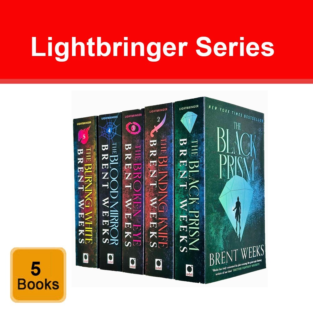 Brent Weeks Lightbringer Series 5 Books Collection Set Pack The Blood ...