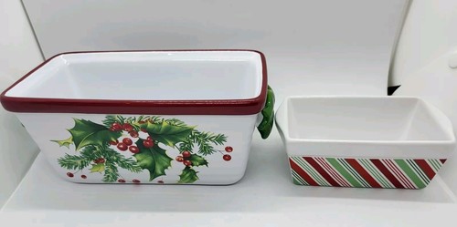 Teleflora Gift Oven to Table Loaf Pan ceramic & Michaels Baking Dish ...