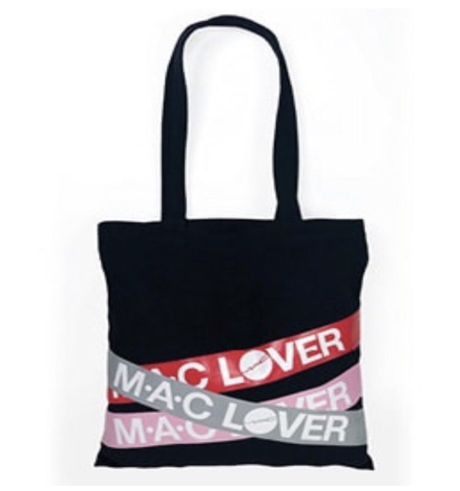 MAC Cosmetics MAC LOVER Tote~Shopping Bag/Beach Bag/Work Tote~BLACK ...