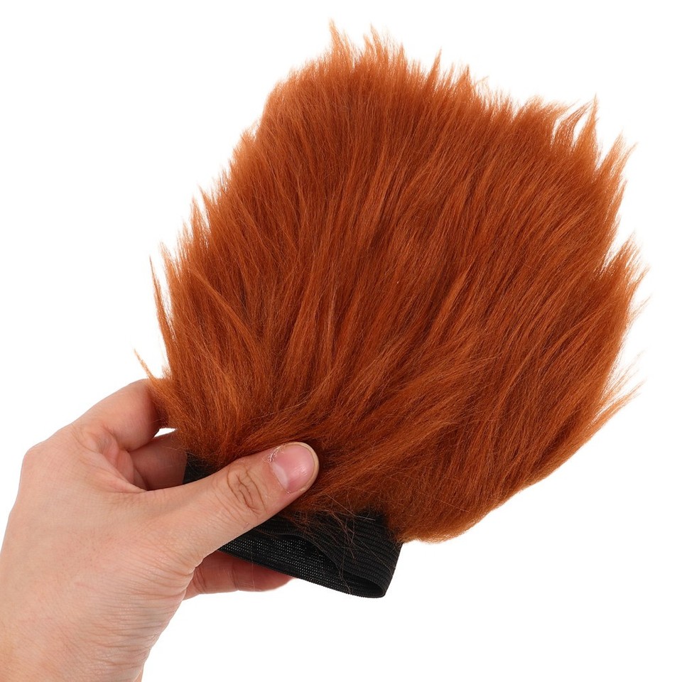 1 Pair Wolf Fingerless Cosplay Gloves Paw Mittens Faux Paw Gloves ...