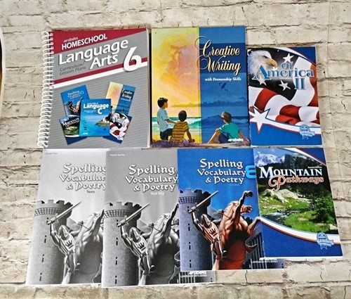 Abeka 6th Grade Language Arts 6 Curriculum Lot Of 7 Books Language C | eBay