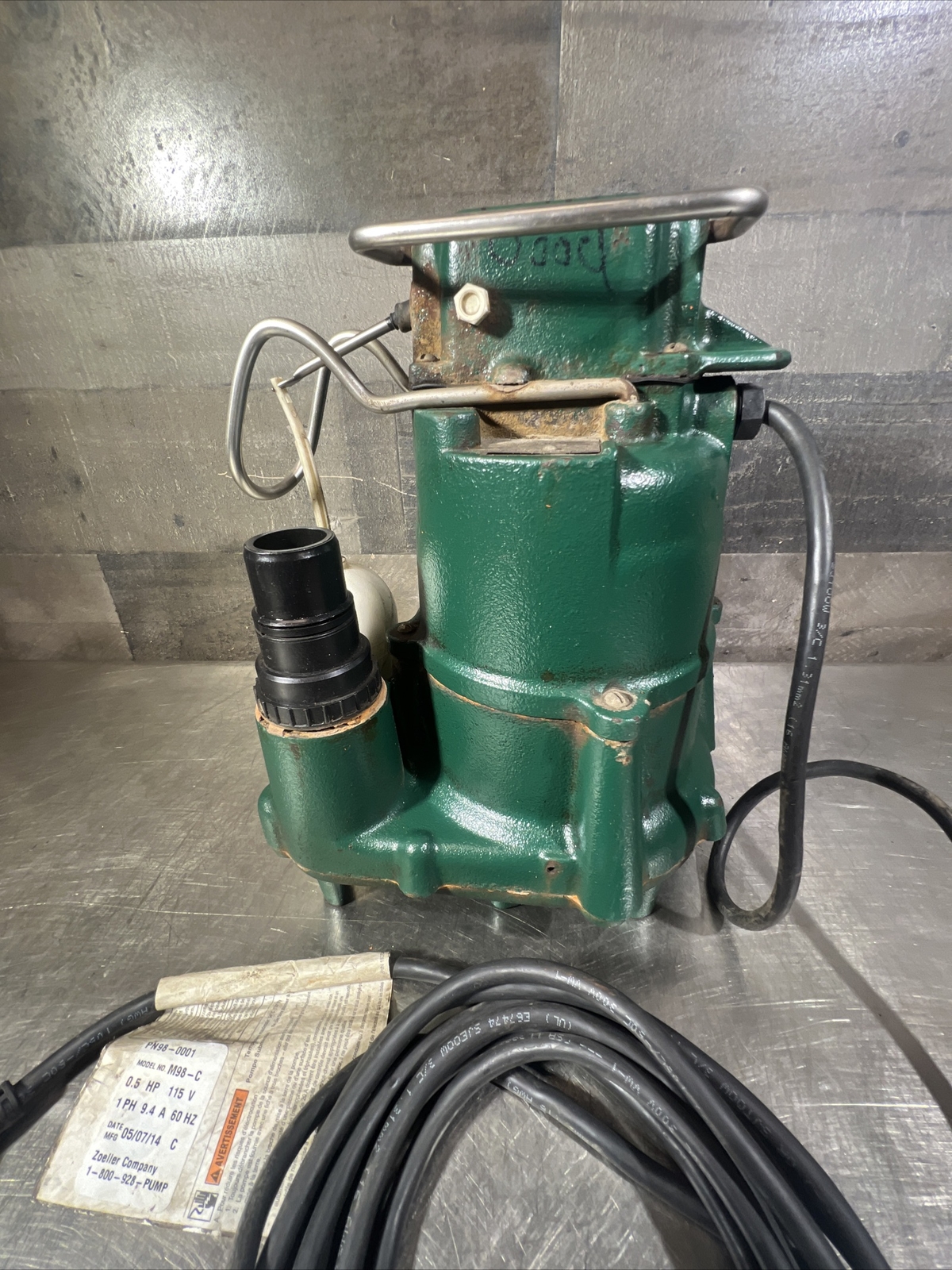 Zoeller M98 Flow-Mate PN: 98-0001 Used Surplus | eBay