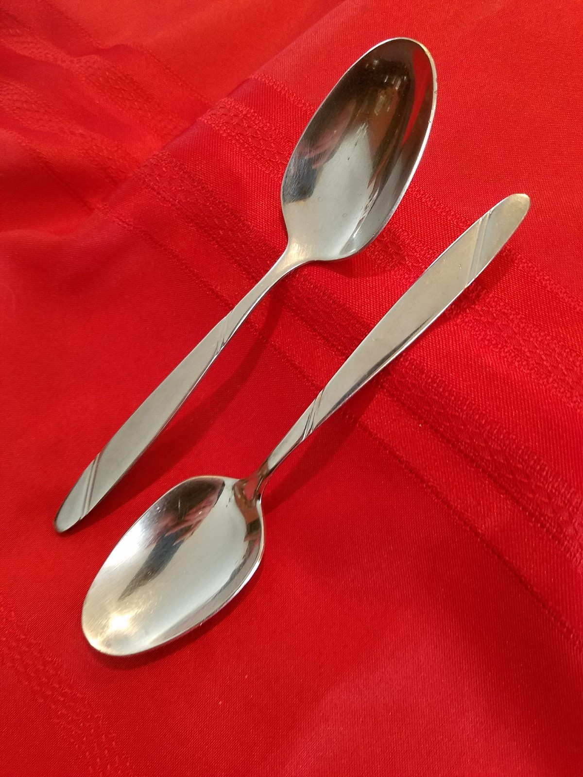 Oneida Risotto (2) Table/Soup Spoon Used Stainless Steele | eBay