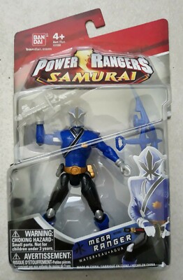 2011 Power Rangers Samurai Blue Mega Ranger Figure | eBay