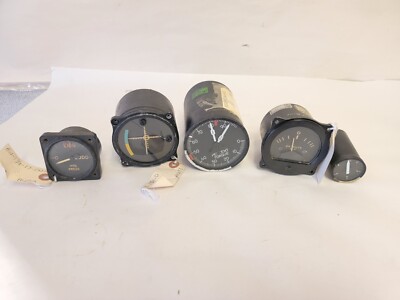 Lot of 4 Vintage Aircraft Instruments Indicators - See Pics | eBay