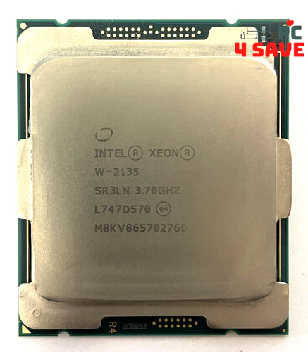 Intel Xeon W-2135 CPU 3.70GHz 6-Core 8.25MB LGA2066 Server Processor ...