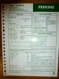 6.372.4 - Fiche Technique Perkins | eBay