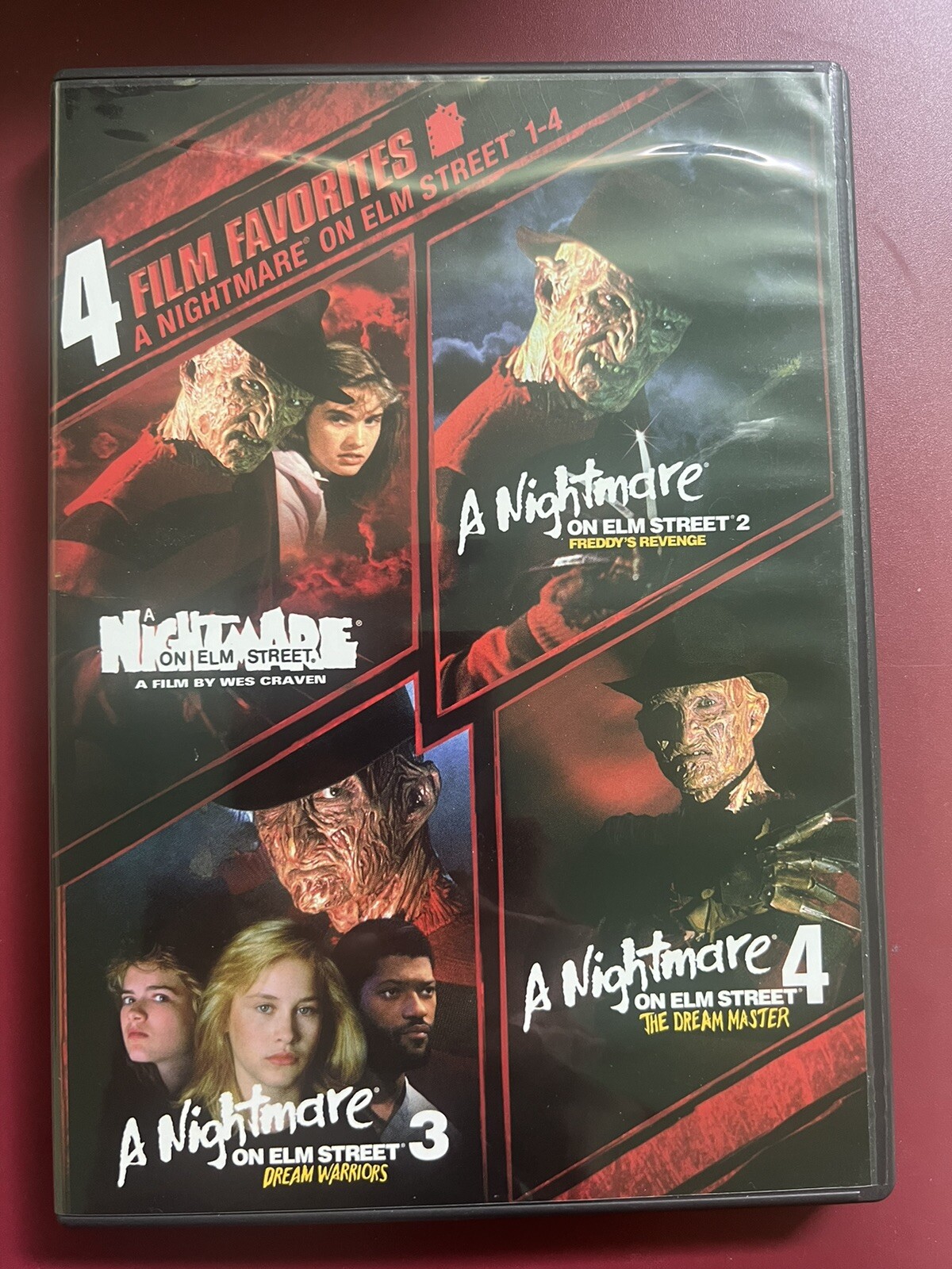 4 Film Favorites - A Nightmare on Elm Street 1-4 (DVD 2-Disc Set ...