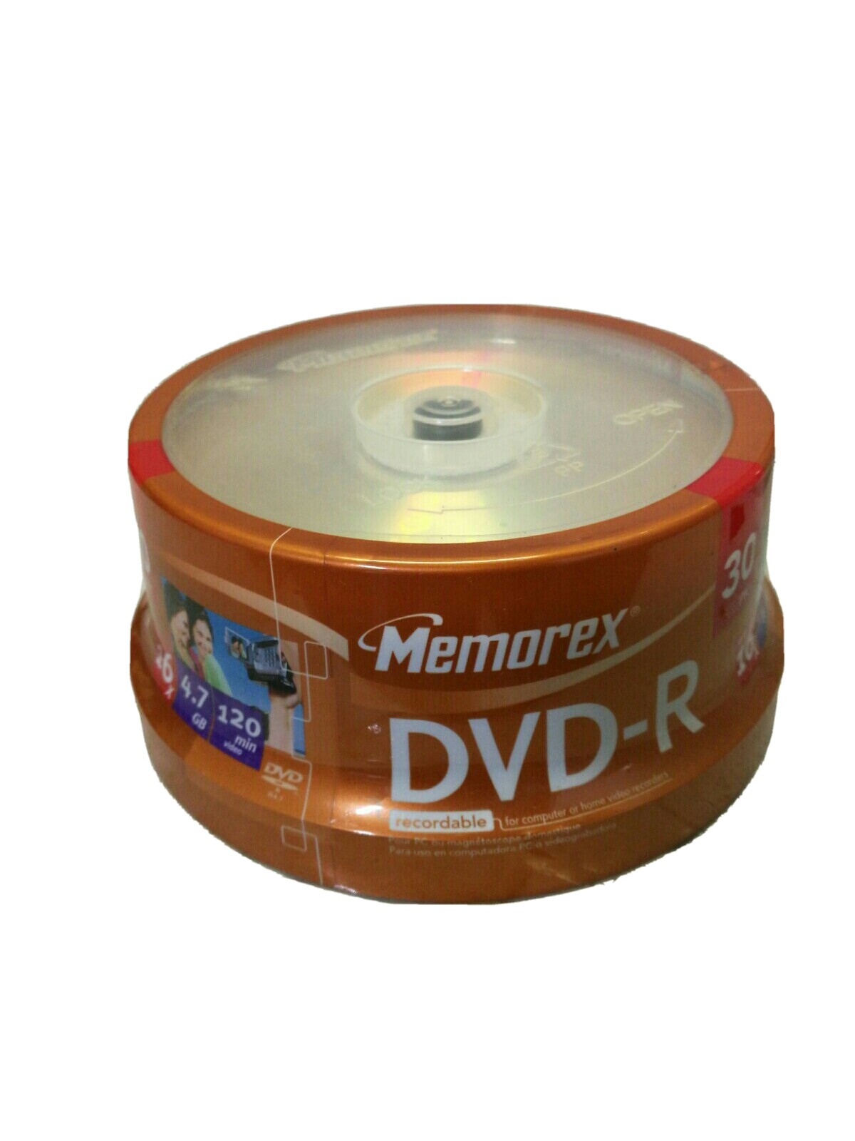 Memorex DVD+R Recordable 30 Pack 16X Speed 4.7 GB 120 Min Video | eBay