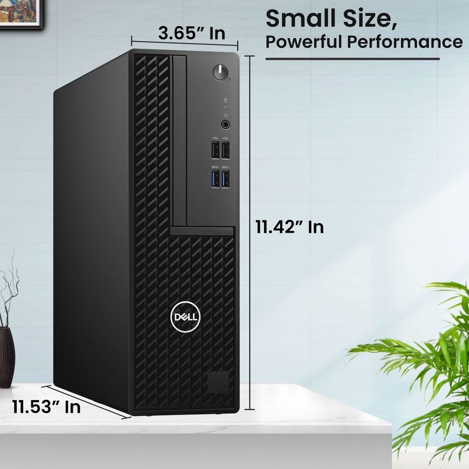 Dell 7080 SFF Desktop Computer PC i5-10th 64GB 2TB SSD HDD Built-in ...