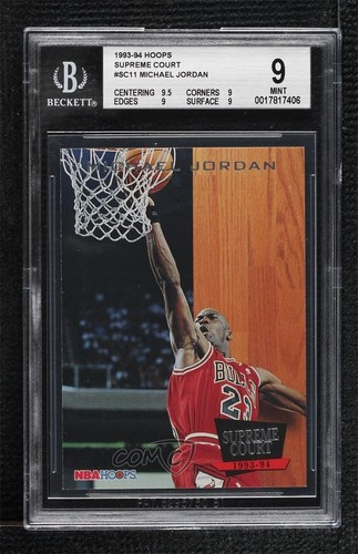 1993-94 NBA Hoops Supreme Court Michael Jordan #SC11 BGS 9 MINT HOF | eBay