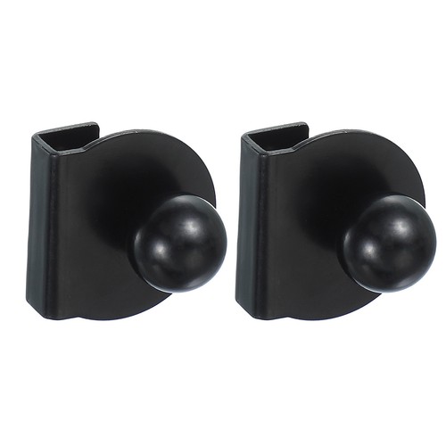 2Pcs 7/8 "Glas Tür Pull Griff Tür Clips Zieht Griffe Knob Schwarz ...