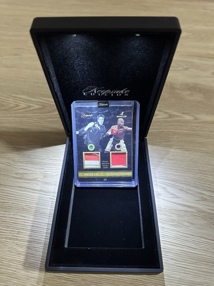 2025 Keepsake Bruce Lee Floyd Mayweather Dual Relic Patch Gem ...