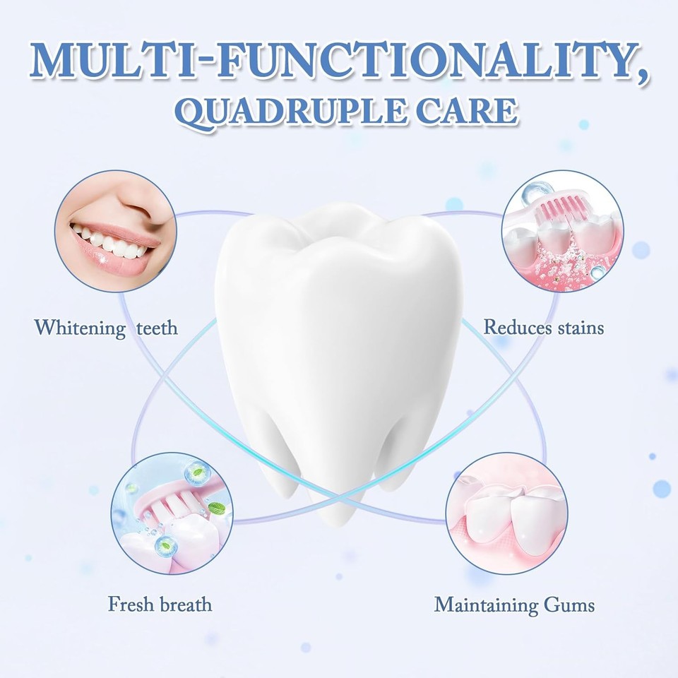 Hydroxyapatite Toothpaste, 7.5% Nano Hydroxyapatite White Tooth Repair ...