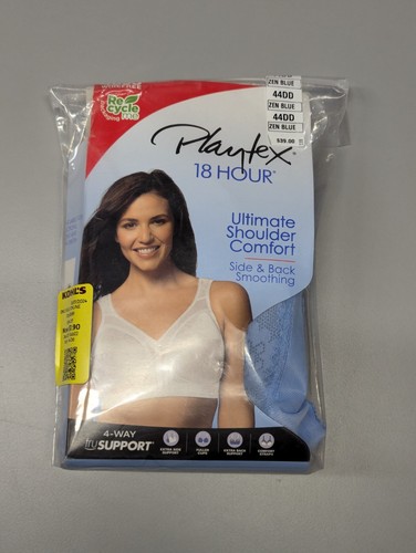 Playtex Women's 18 Hour Bra - Style Number 4693 - Blue Size 44DD | eBay
